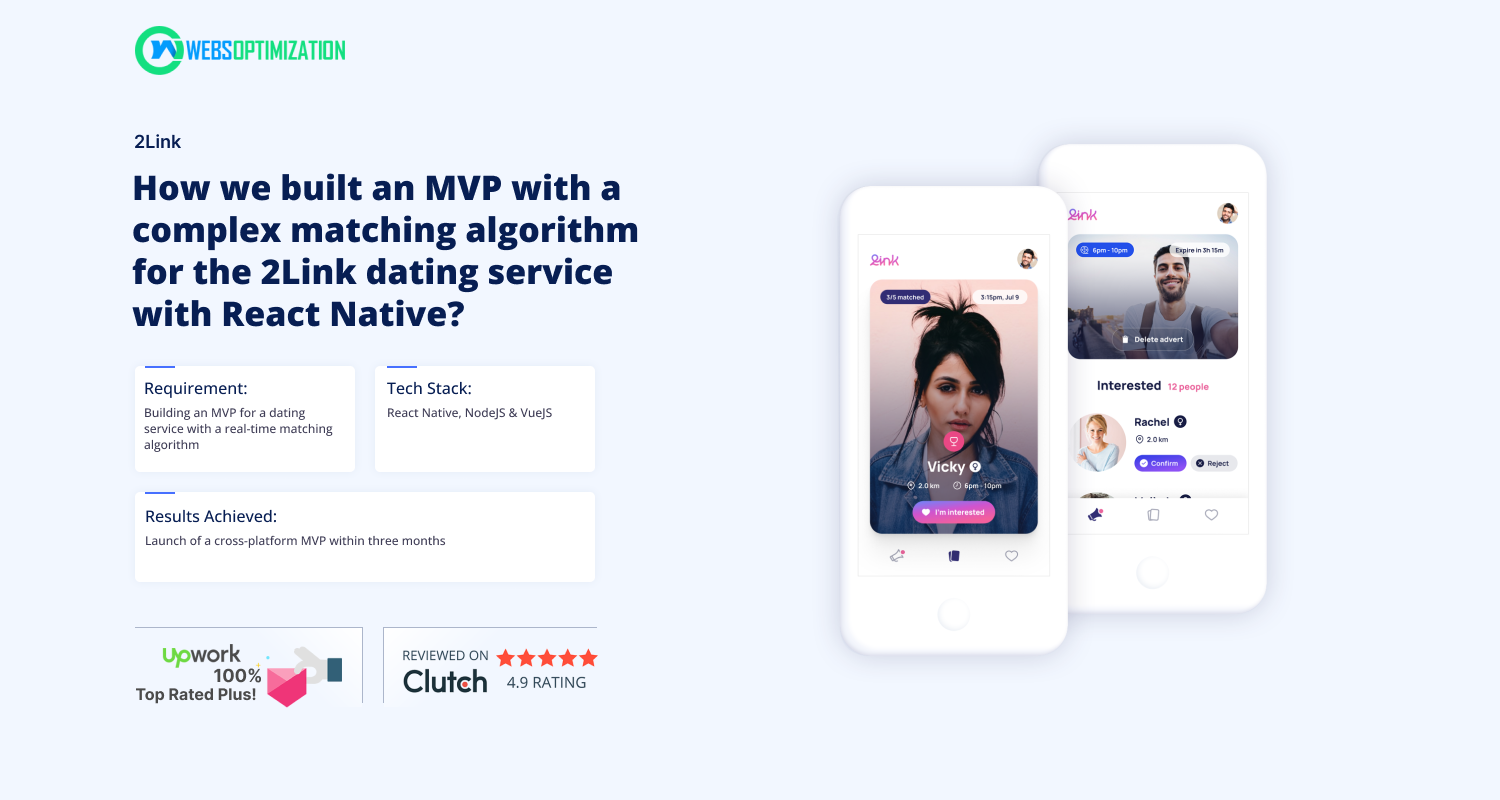Expert Dating App Development for iOS & Android - 2Link